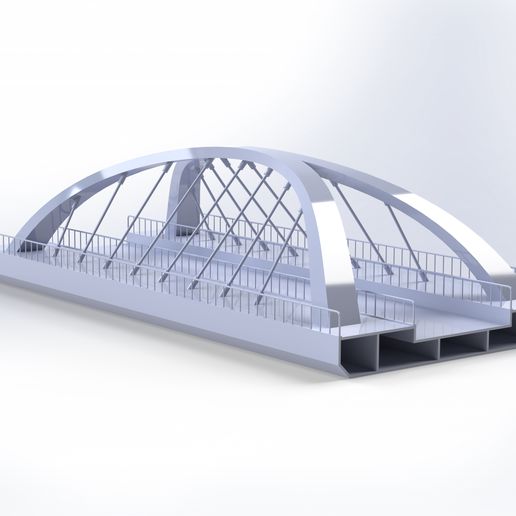 🌉 Bowstring bridge・Free 3D File for 3D printing・Cults