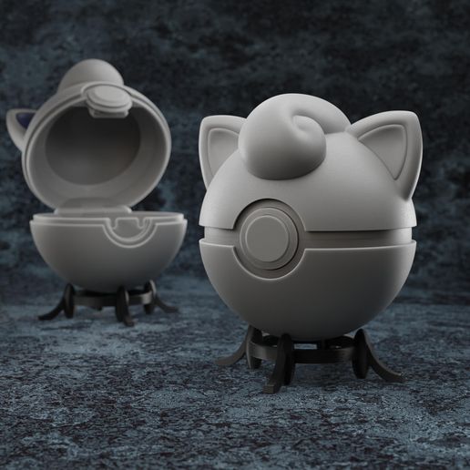 🐉 Pokemons - Pokeball - Jigglypuff Ball・ STL File for 3D printing・Cults