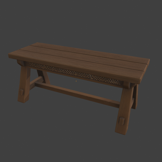 rustic medieval table