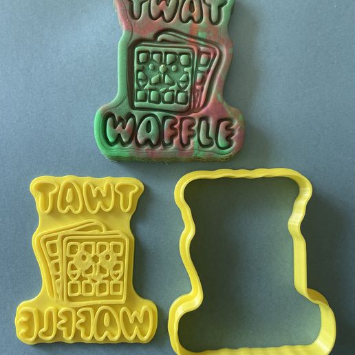 3d File Twat Waffle Cookie Cutter・3d Printing Design To Download・cults