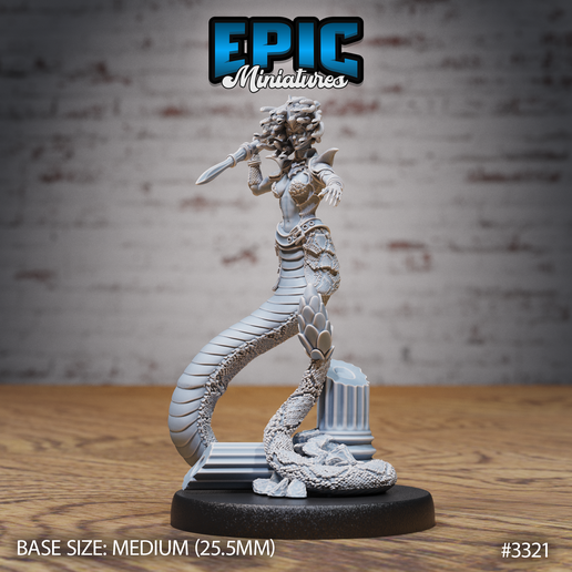 🎲 Gorgon Sisters Medusa Spear ‧ DnD Miniature ‧ Tabletop Miniatures ...