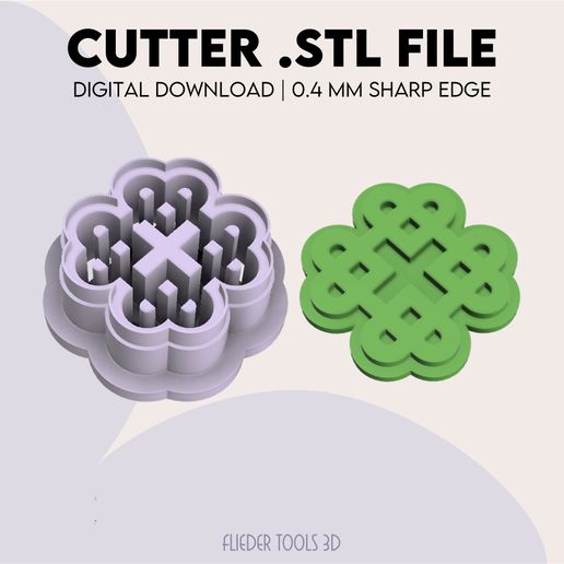 3D file Celtic Knot Polymer Clay Cutter | STL Digital File 🪢 ・3D ...