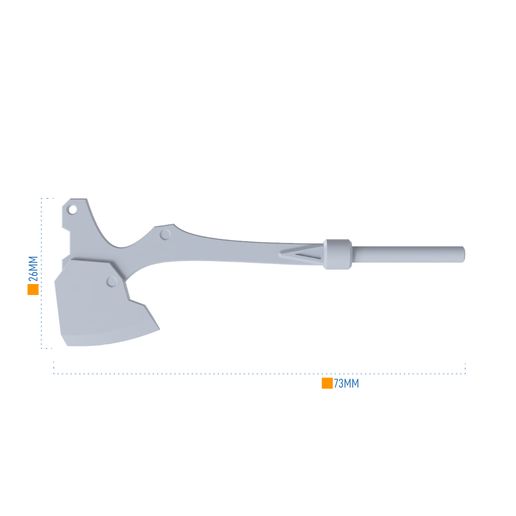 🪓 144WS-001B Graze Tomahawk (Standard). 3D Printed Axe for High Grade ...