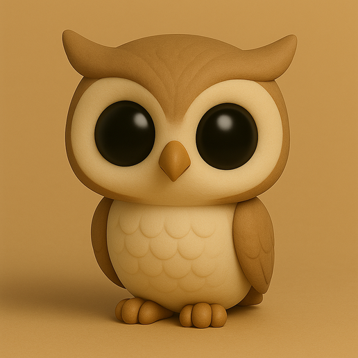 👀 Búho Pop Eyes – Sabiduría Adorable en 3D・Archivo STL para Impresión ...