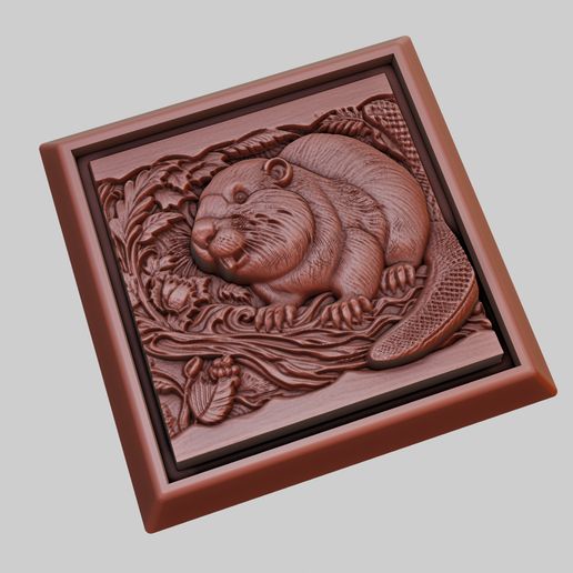 🦫 Beaver Animal 3D Model for CNC Router Laser & 3D Printer・ 3D File for ...