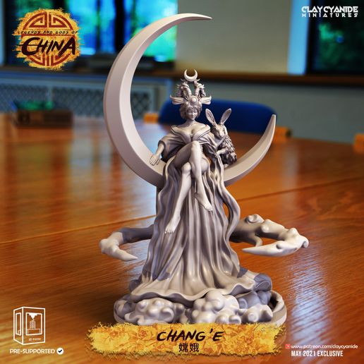👾 Chang'e・ 3D File for 3D printing・Cults