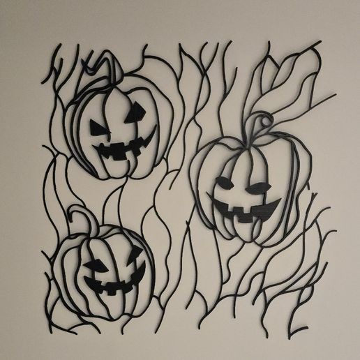 STL file HALLOWEEN PUMKIN WIREFRAME ART 🎃 ・3D print model to download・Cults
