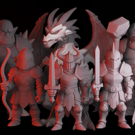 🎲 Epic RPG Miniaturen Bundle Draknar Hollows Kollektion・ STL Datei für ...