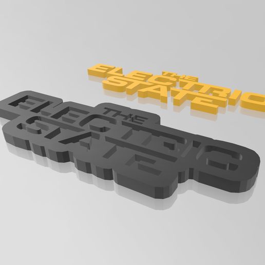 STL file THE ELECTRIC STATE LOGO ⚡ ・3D printing design to download・Cults