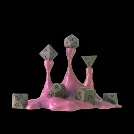 🎲 "Floating" DnD Dice Holder・ STL File for 3D printing・Cults