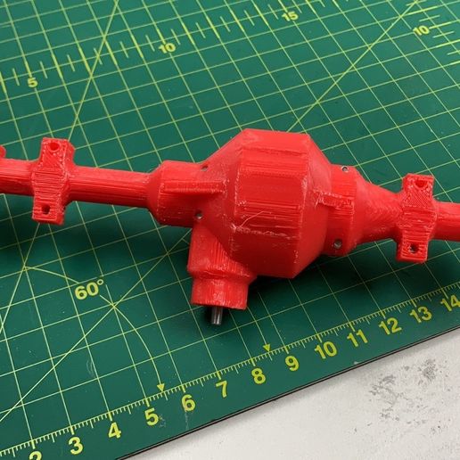 🚗 3D printed Rear Axle for scale car models・Free STL File for ・Cults