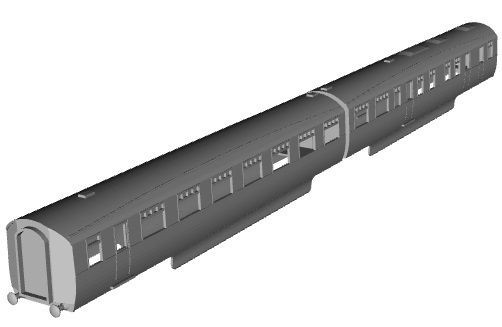 🚂 LNER Coronation coaches D230 Twin Restaurant Open Third original 1/ ...