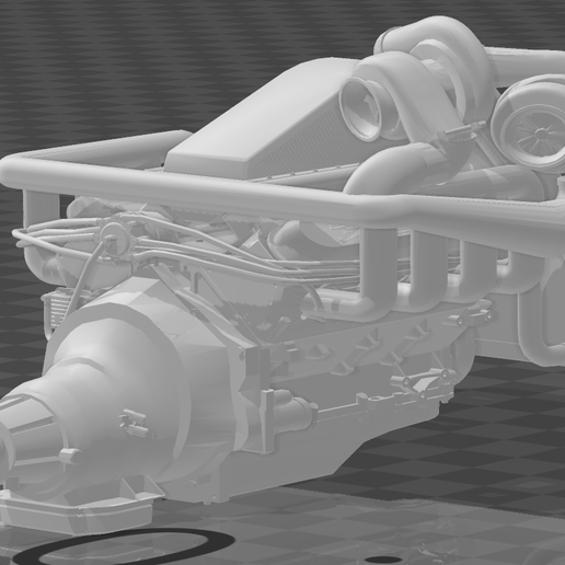 🚐 Turbo chevy for scale models・ STL File for 3D printing・Cults