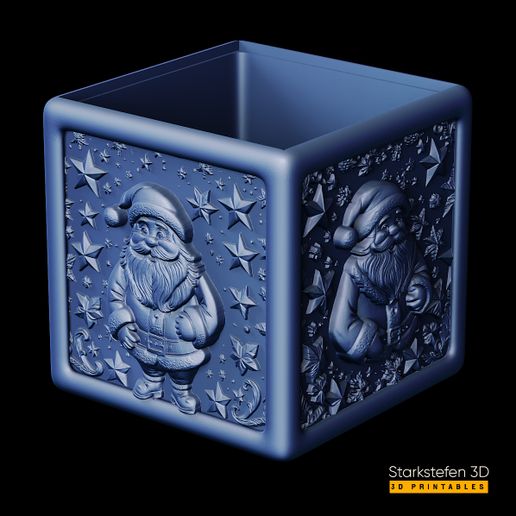 Archivo STL Santa Claus Decor Box - 3D Printable STL File 🎅 ・Objeto ...