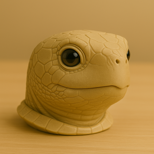 🐢 Turtle Head Bust – Realistic 3D Printable Sculpture・Free STL File for ...