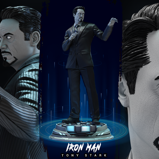 Fichier 3D Sculpture Wicked Marvel Tony Stark : Testée et prête pour l ...