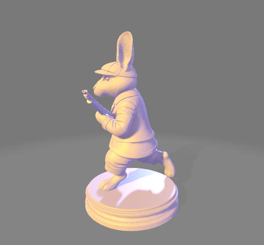 🐇 "Victorian Hare Rifleman – Anthropomorphic Bunny Figurine"・Free STL ...