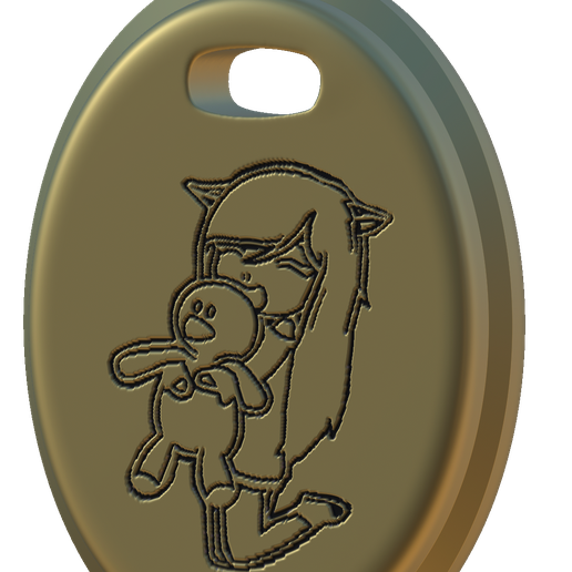 Fichier STL Porte-clés Lyna 🎭 ・Idée pour impression 3D à télécharger・Cults