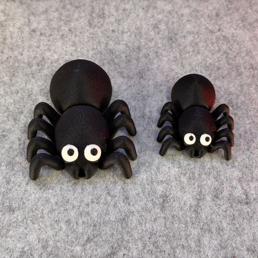 🕷️ Articulated Cute Spider・Free 3D File for 3D printing・Cults