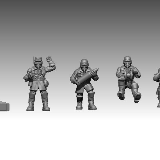 🔋 Iron Legionnaires: Heavy Battery Team・ 3D File for ・Cults