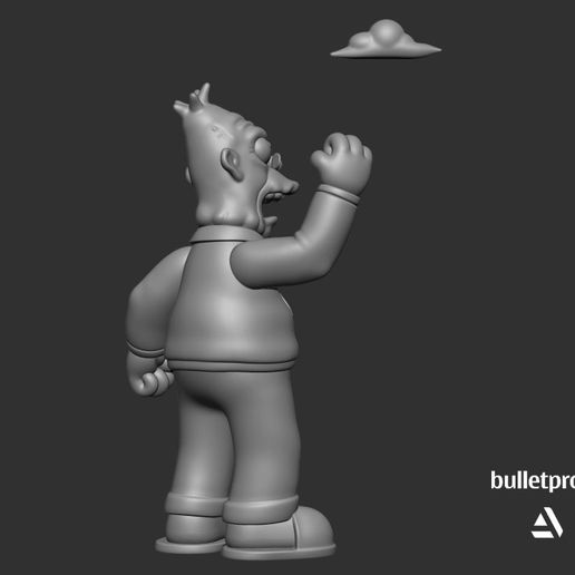 👴 Grandpa Simpson- Old man yells at cloud・ STL File for 3D printing・Cults