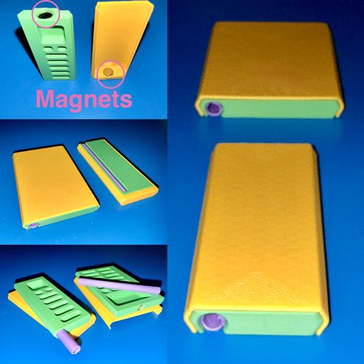 🧲 magnetic Snuff Box - Royal Box in 2 Sizes・ STL File for 3D printing・Cults