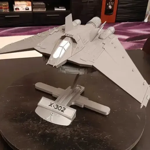 🆓 X-302 with Stargate・ STL File for 3D printing・Cults