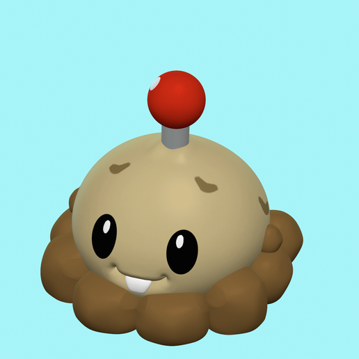 🌿 Papapum - Plants vs zombies・ STL File for 3D printing・Cults
