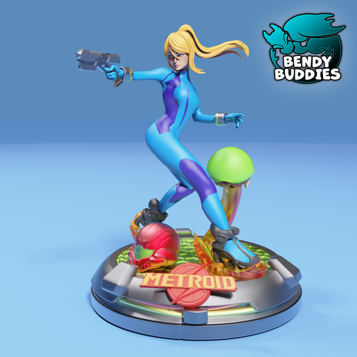 🫡 Samus Aran Zero Suit / Metroid Character / Collectible Game Figure ...