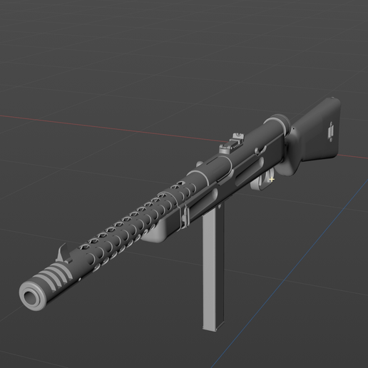 🤌 Italian Beretta M38 submachine gun with extended magazine digital ...