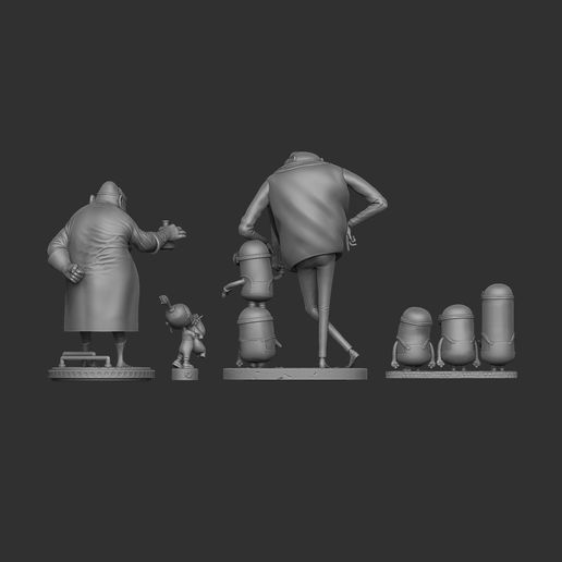 🍌 DESPICABLE ME SET FOR 3D PRINT・ STL File for 3D printing・Cults