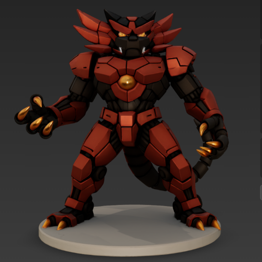 🎲 Incineroar Fuse・ STL File for 3D printing・Cults