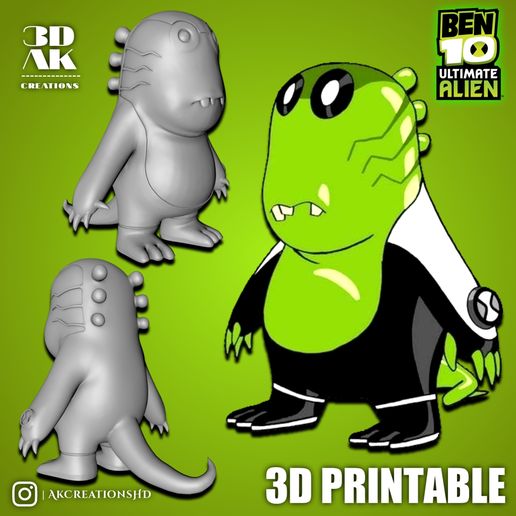 🎲 Upchuck - (Ben 10 Classic) 3d Printable・ 3D File for ・Cults