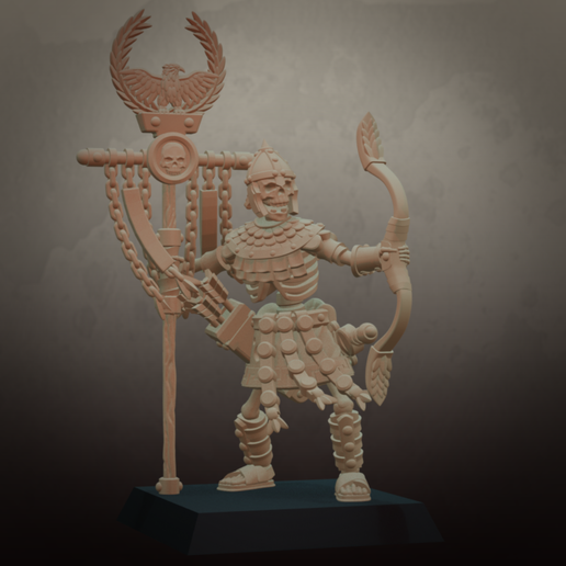 💀 Undead Legions Skeleton Archers・ 3D File for 3D printing・Cults