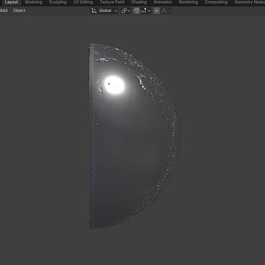🌙 Half Moon・ 3MF File for 3D printing・Cults