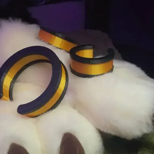 👂 Resizable Fursuit Ear Cuffs・ 3MF File for 3D printing・Cults