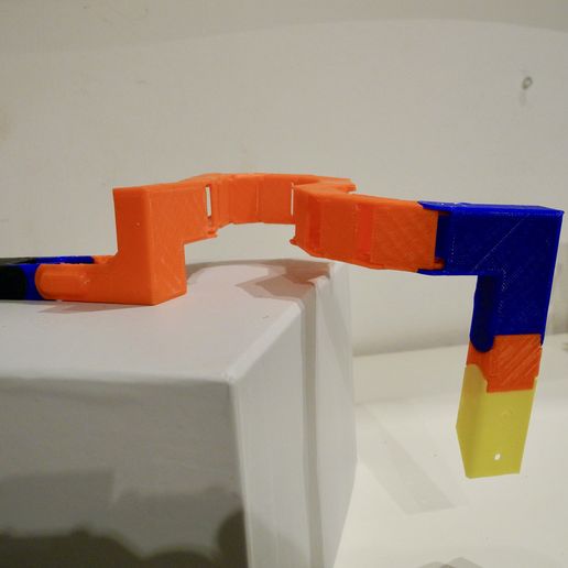 STL file Cable Drag Chain 15X10mm +/-45° Value mega pack 🔌 (OBJ)・3D ...