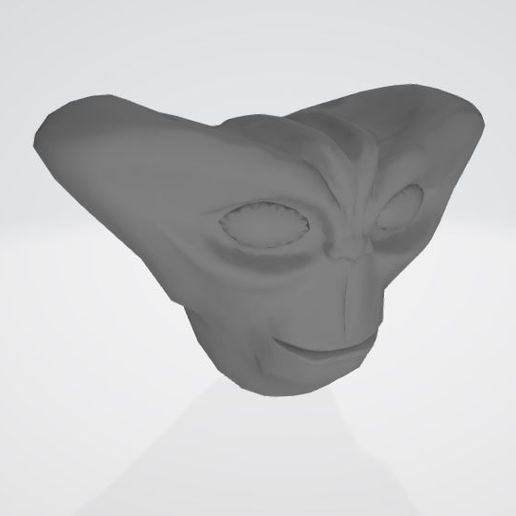 Free OBJ file Triangle Alien Head 🔺 ・3D printable model to download・Cults