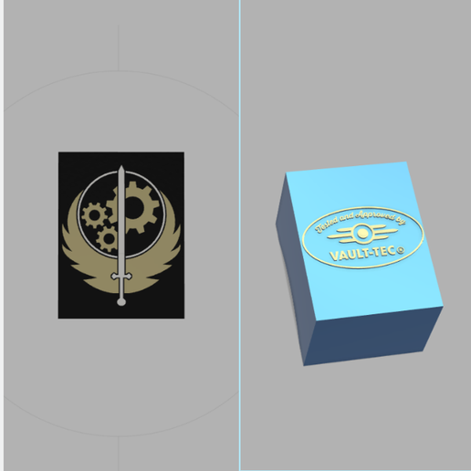 🎲 Vault-Tec + Brotherhood of Steel - Compact Deck Boxes・ STL File for ...