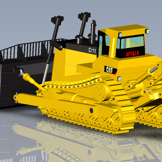 🚜 BULLDOZER - 3DMODELS - FILESTEP・Free STL File for ・Cults