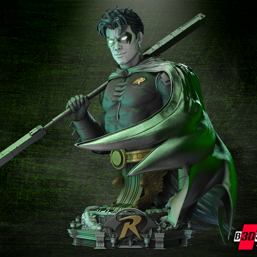 👤 B3DSERK JUNE TERM 2023 ROBIN BUST READY FOR PRINTING・ 3D File for ・Cults