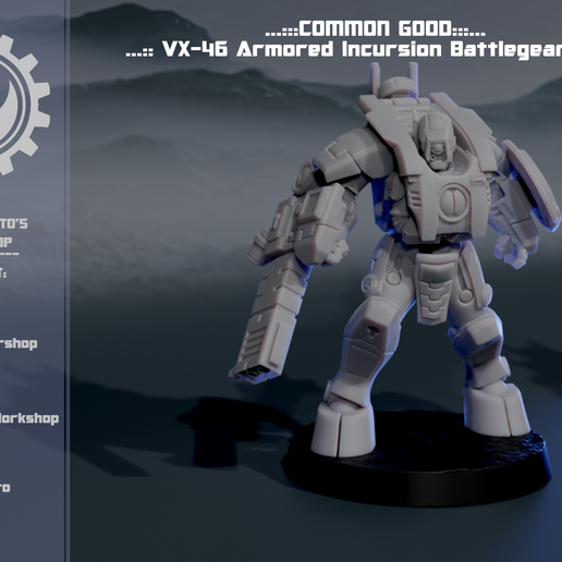 STL file ...:: VX46 Armored Incursion Battlegear ::... 🎲 ・Model to ...