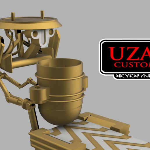 ⭐ Star wars articulated mustafar panning droid 3D print model・ 3D File ...