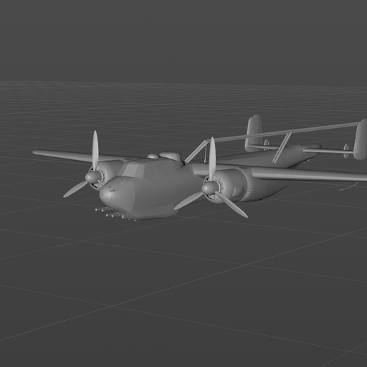 ️ German Do-217 J-1 bomber 3D model material・ OBJ File for 3D printing ...