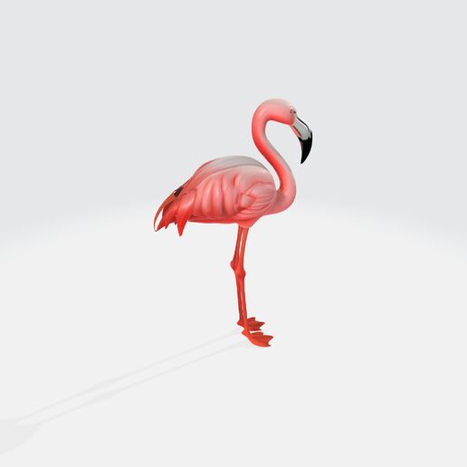 🦩 Elegant Flamingo Figurine・ 3D File for 3D printing, CNC machining ...