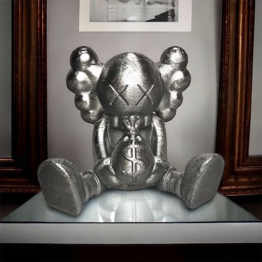 STL file Mini Kaws Cash Bag + free Kaws Kaychain 🆓 ・3D printer model to ...