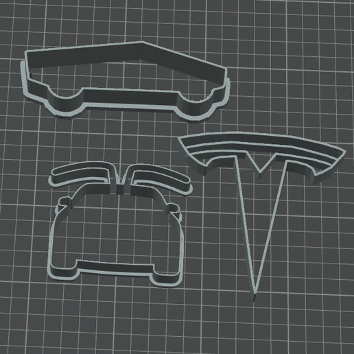 STL file TESLA cookie cutters 🍪 ・3D printing model to download・Cults