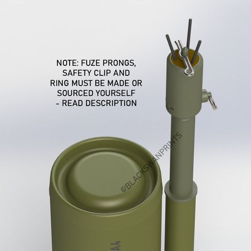 👽 WW2 US M2A4 Anti-Personnel Bouncing Landmine・ 3D File for 3D printing ...