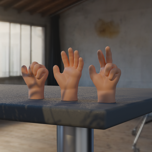 👶 Baby Hands-Covers for fingers-Paper/Rock/Scissors・Free STL File for ...