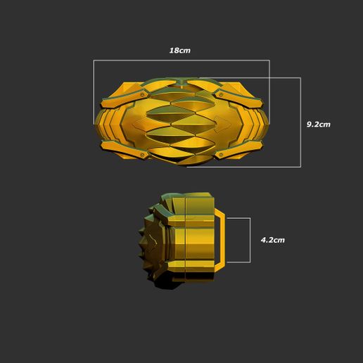 💍 TSUMEGA BUCKLE INCLUDED SENTAI RING (GOZYUGER BELT)・ 3D File for 3D ...